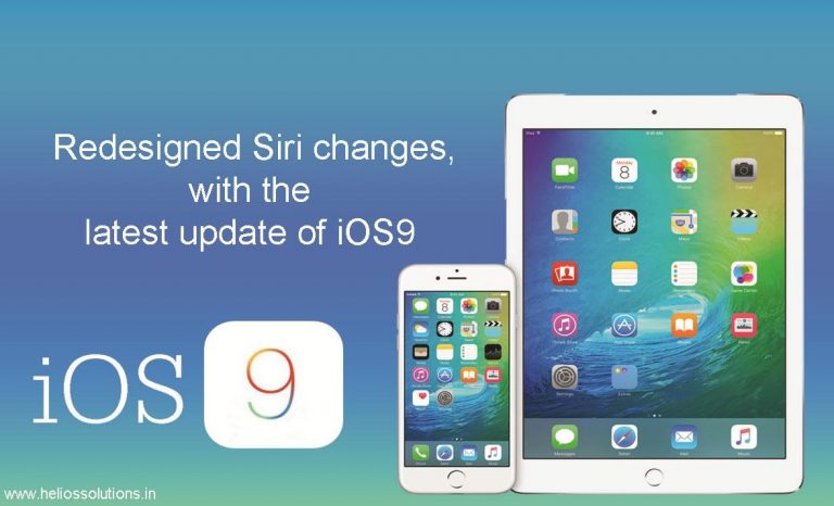 Redesigned Siri changes, with the latest update of iOS9