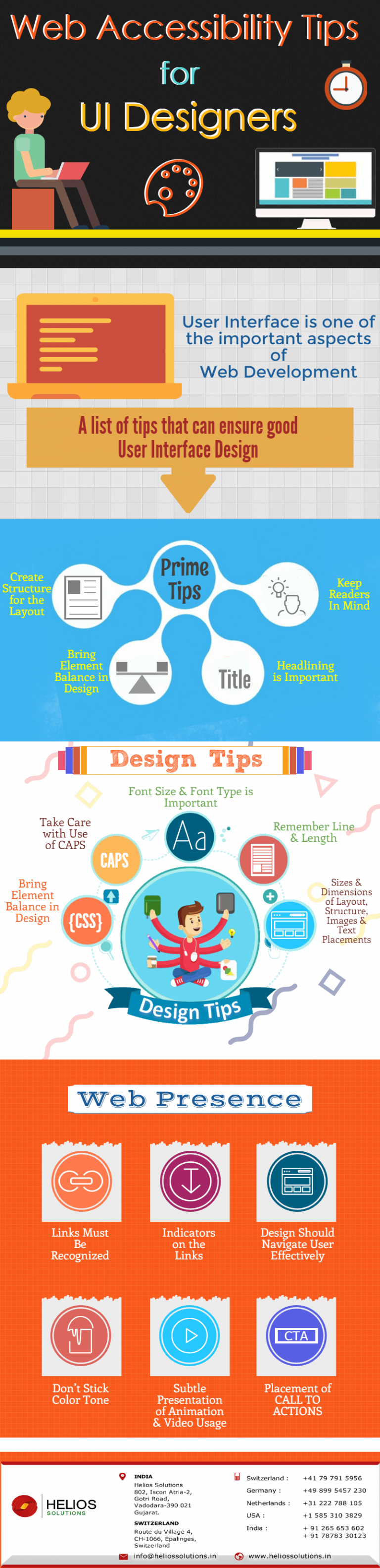 Web Accessibility Tips for UI Designers [Infigraphic] by Helios Solutions